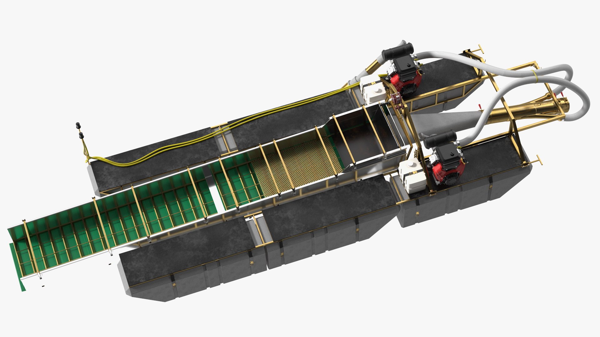 3D model Equipment For Large-Scale Gold and Diamond Mining - TurboSquid ...