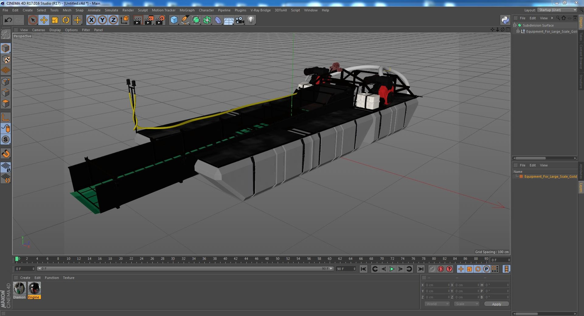 3D model Equipment For Large-Scale Gold and Diamond Mining - TurboSquid ...