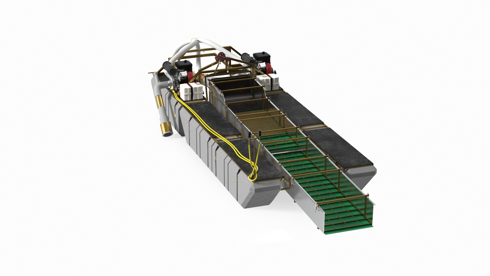 3D model Equipment For Large-Scale Gold and Diamond Mining - TurboSquid ...