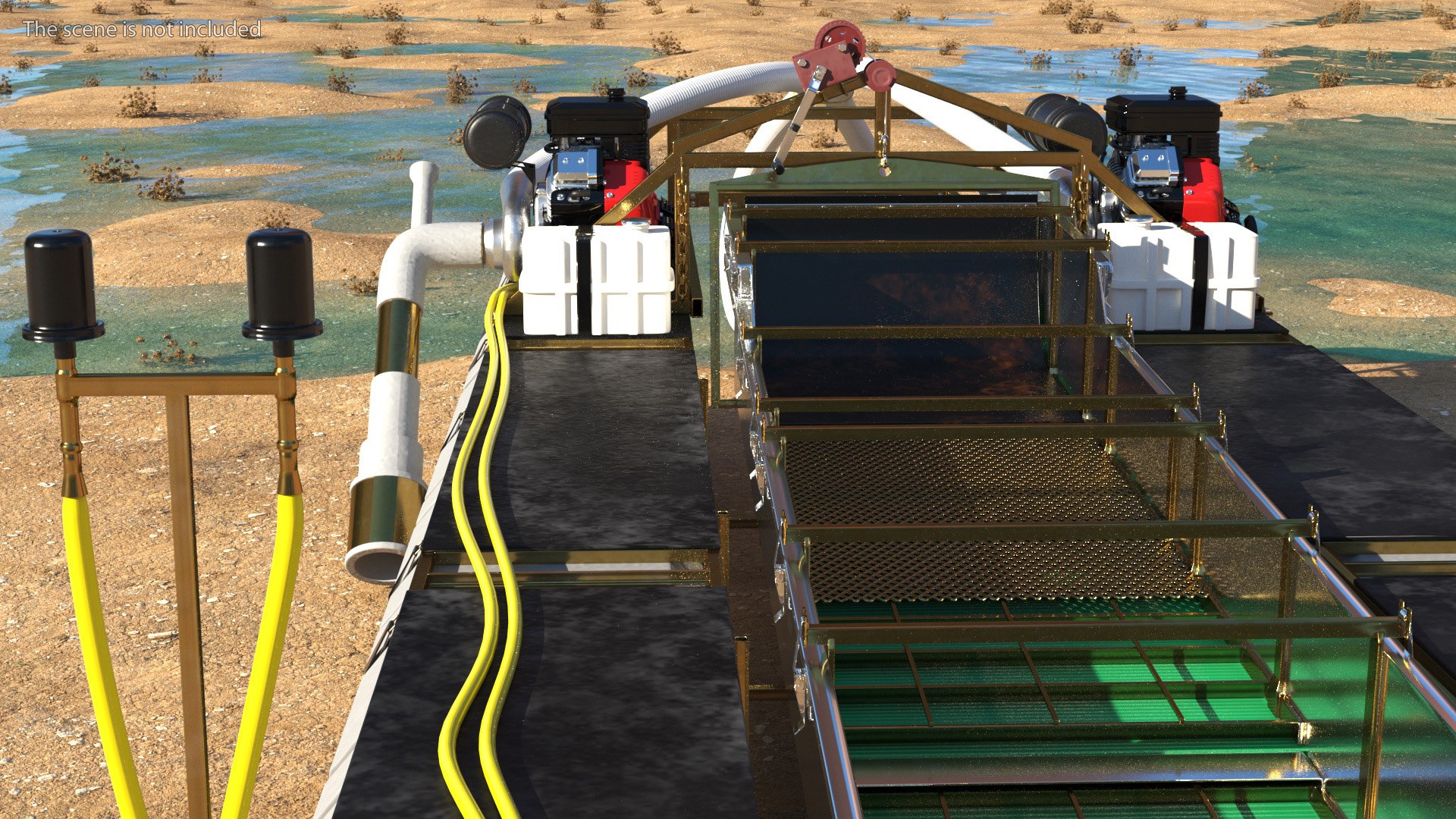 3D model Equipment For Large-Scale Gold and Diamond Mining - TurboSquid ...