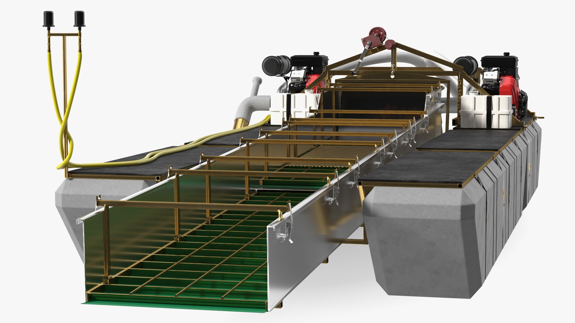 3D model Equipment For Large-Scale Gold and Diamond Mining - TurboSquid ...