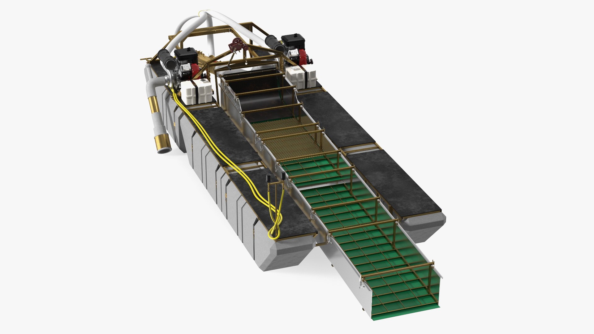 3D model Equipment For Large-Scale Gold and Diamond Mining - TurboSquid ...