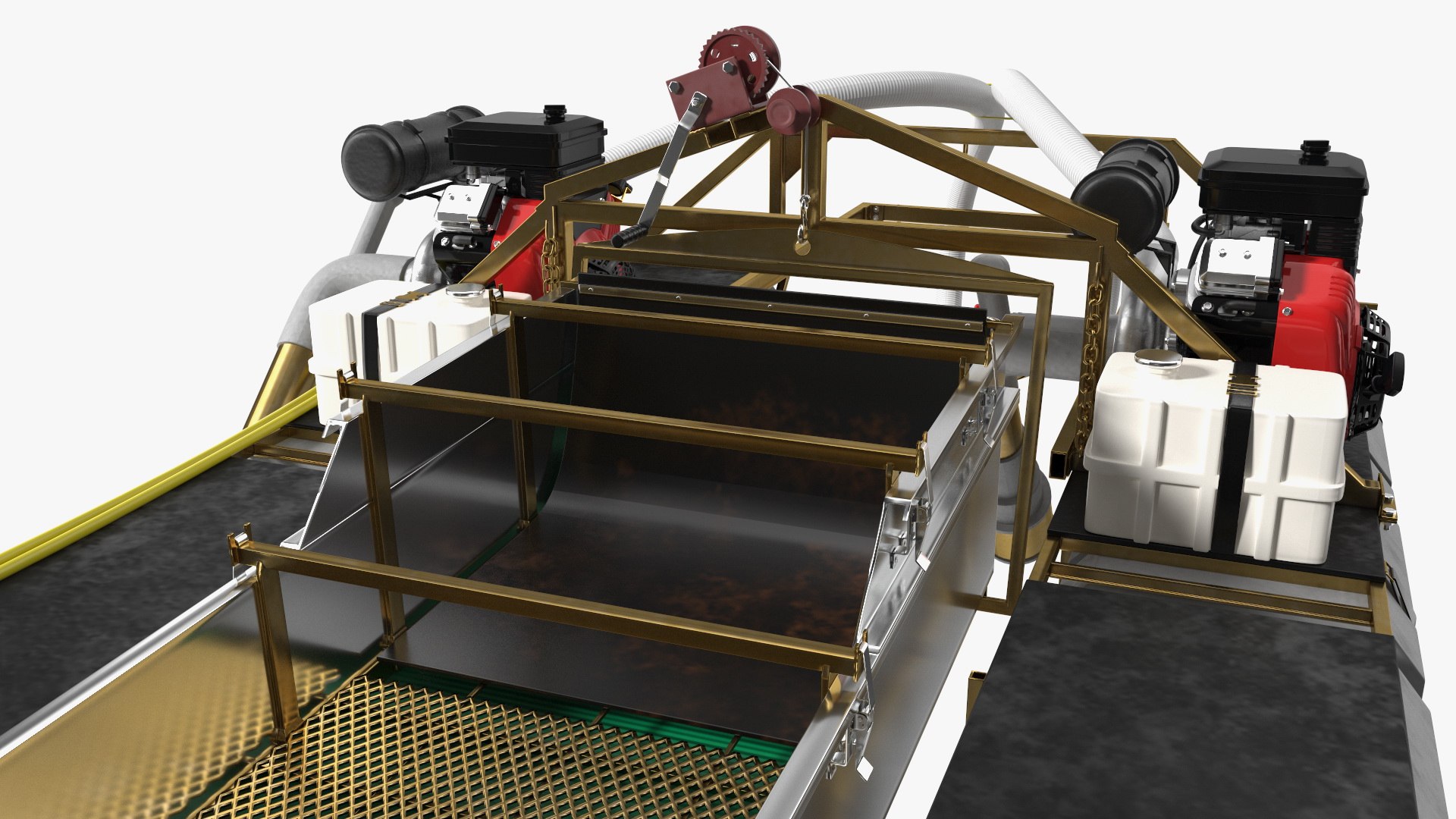 3D model Equipment For Large-Scale Gold and Diamond Mining - TurboSquid ...