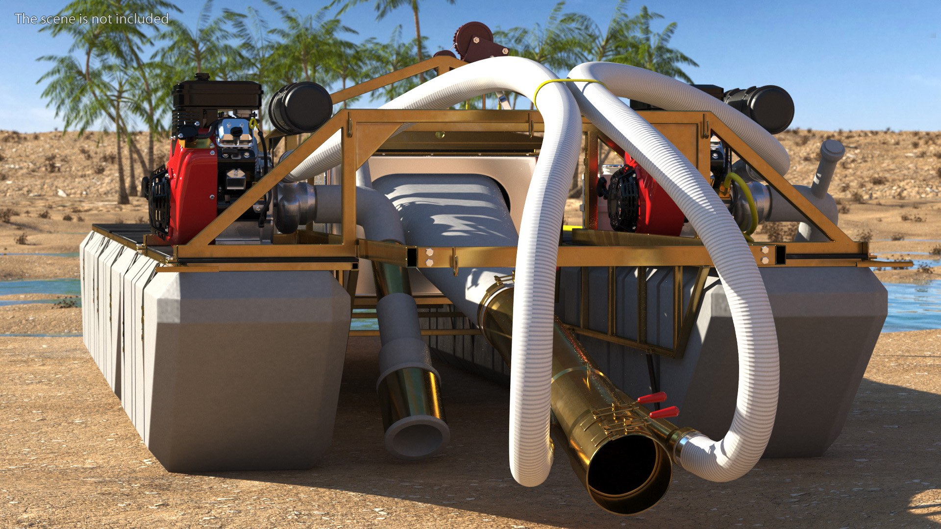 3D model Equipment For Large-Scale Gold and Diamond Mining - TurboSquid ...