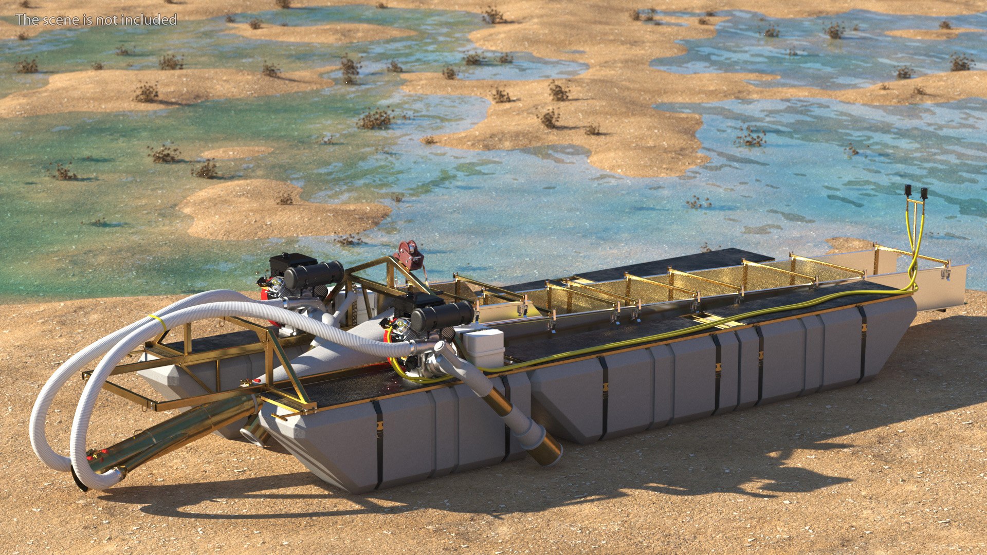 3D model Equipment For Large-Scale Gold and Diamond Mining - TurboSquid ...