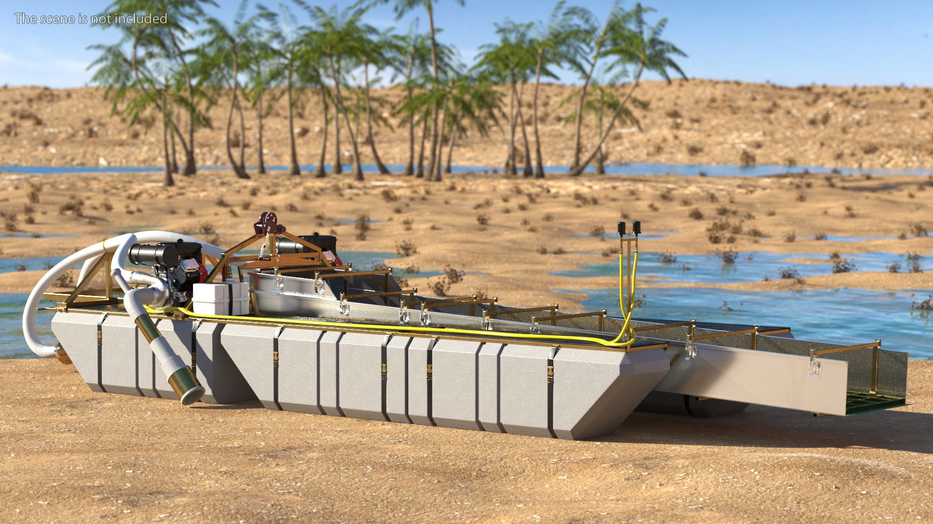 3D model Equipment For Large-Scale Gold and Diamond Mining - TurboSquid ...