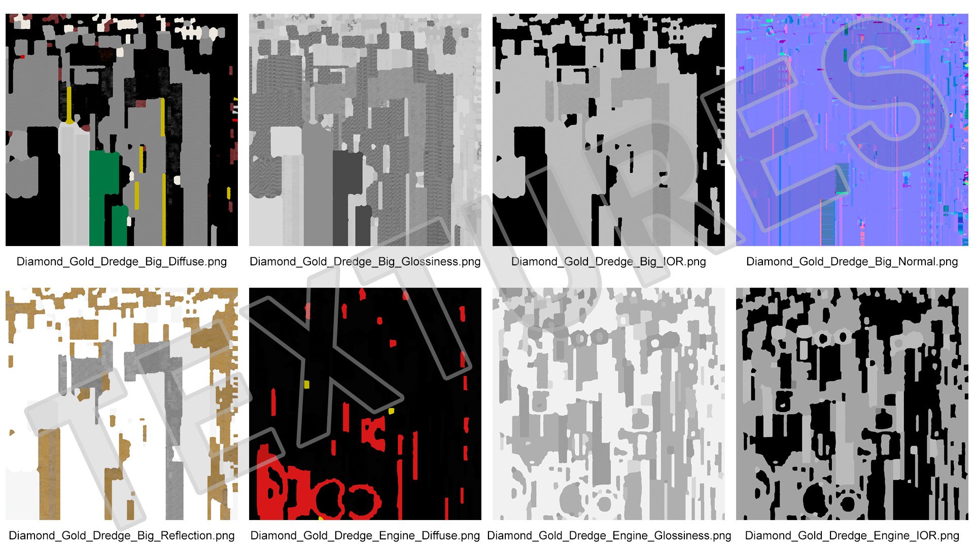 3D model Equipment For Large-Scale Gold and Diamond Mining - TurboSquid ...