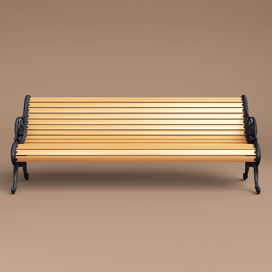 Baroque Bench Obj
