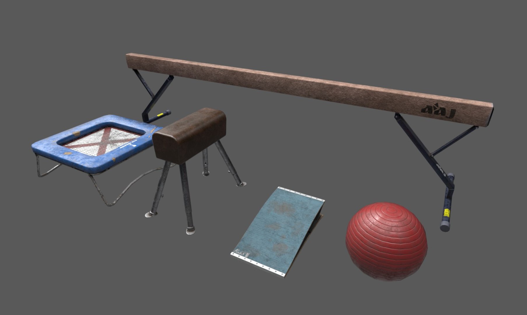 3D Gym Asset Pack Yoga - TurboSquid 1366655