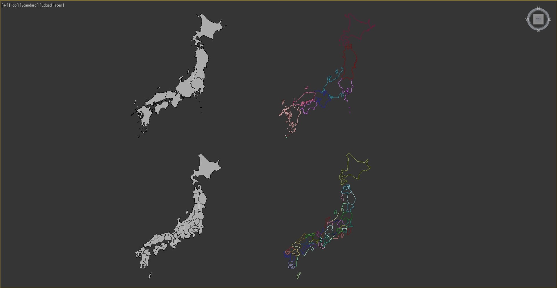 Japan 3d Map 3D - TurboSquid 1876487