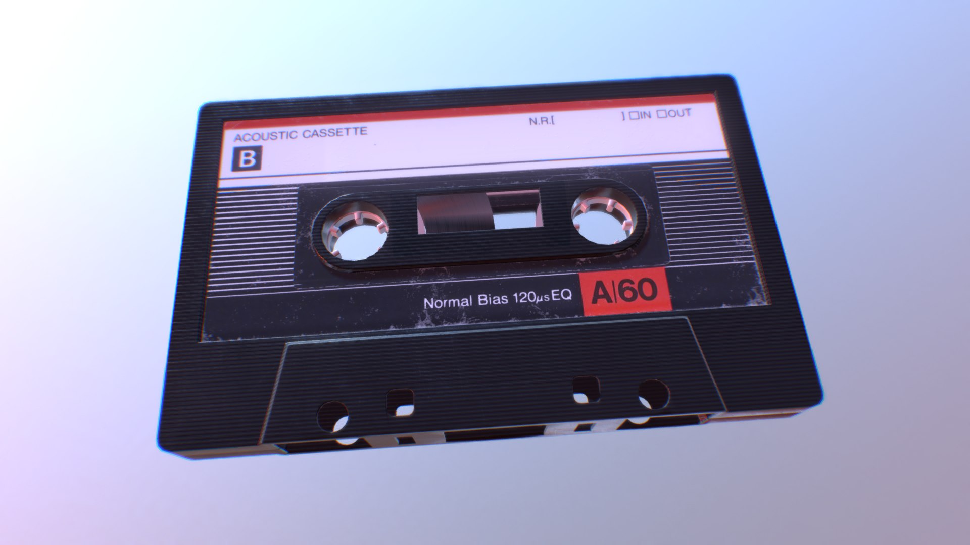 Cassette tape 3D model - TurboSquid 1306229