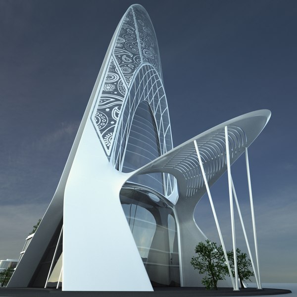 3d model namaste tower