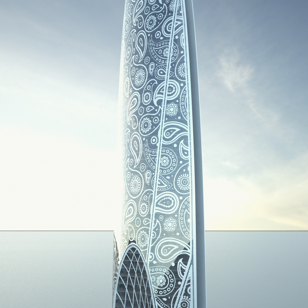 3d model namaste tower
