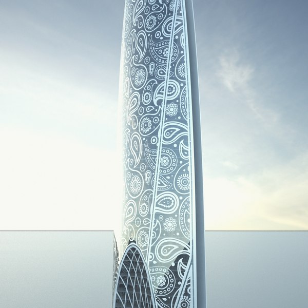 3d model namaste tower
