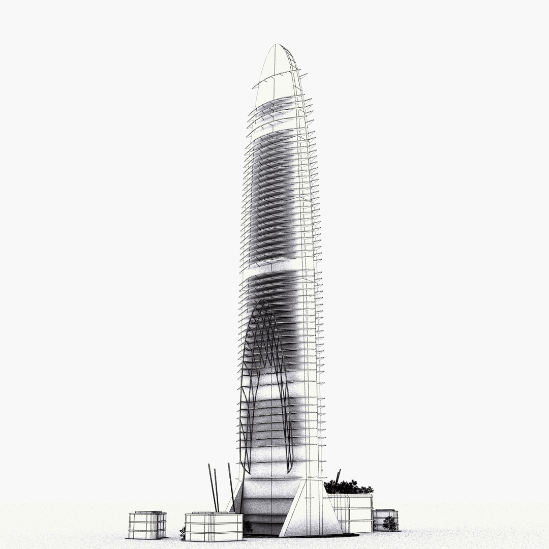 3d model namaste tower
