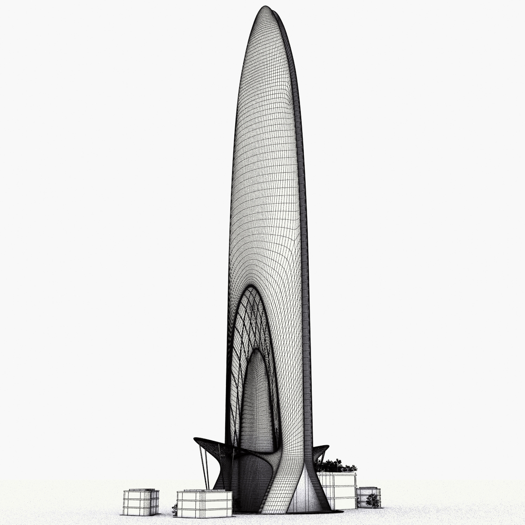 3d model namaste tower