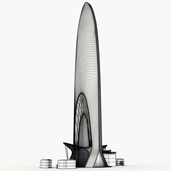 3d model namaste tower