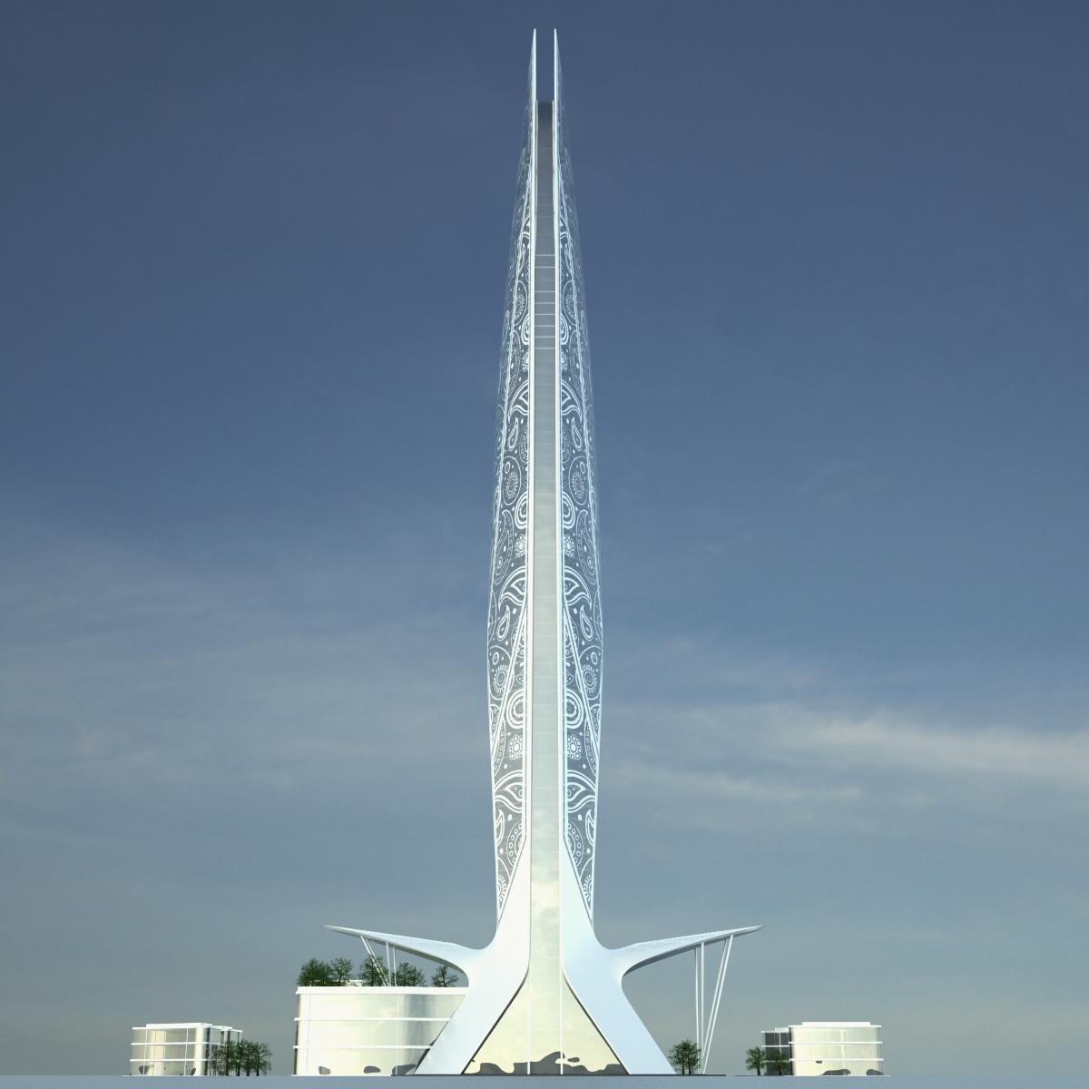 3d model namaste tower