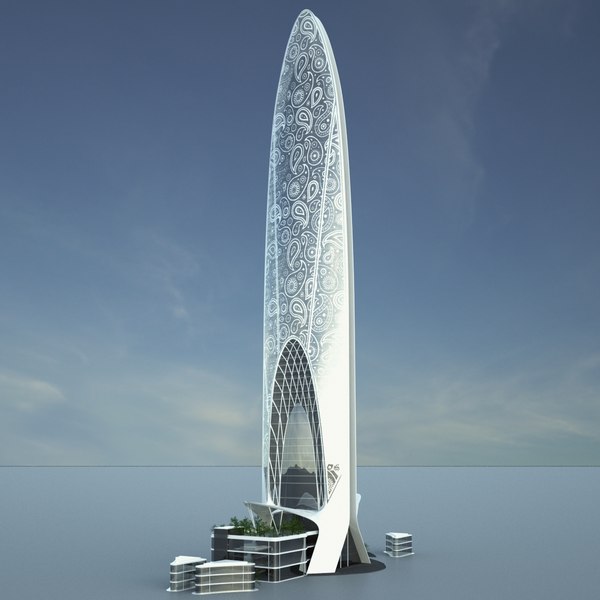 3d model namaste tower