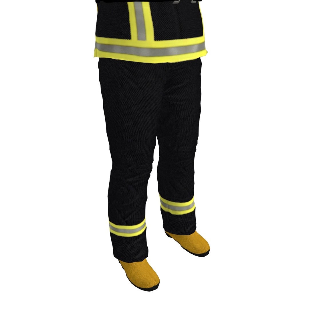 Fireman Ready 3d Model