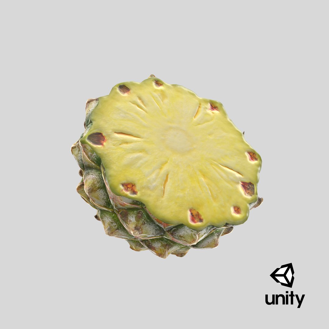 Pineapple Cut in Half 1 3D model - TurboSquid 2098458