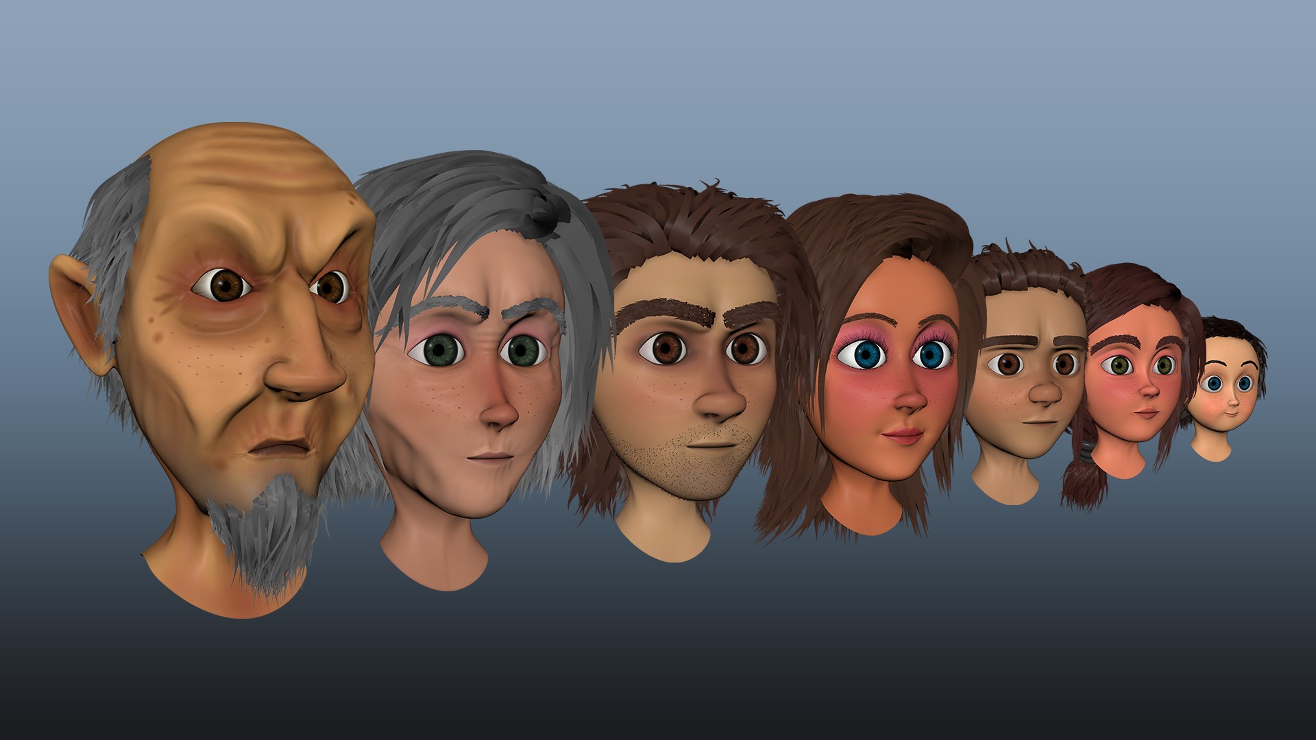 3D Characters Pack 3D Model - TurboSquid 1850712