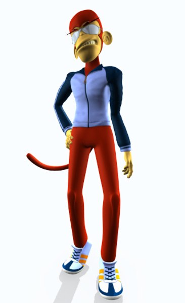 monkey character 3d model