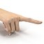 3d Model Female Hand 3 Pose