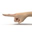 3d Model Female Hand 3 Pose
