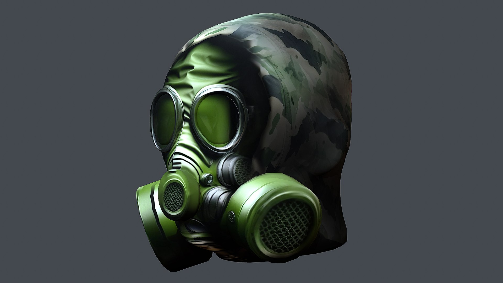 Gas mask helmet military combat soldier armor scifi fantasy 3D model ...