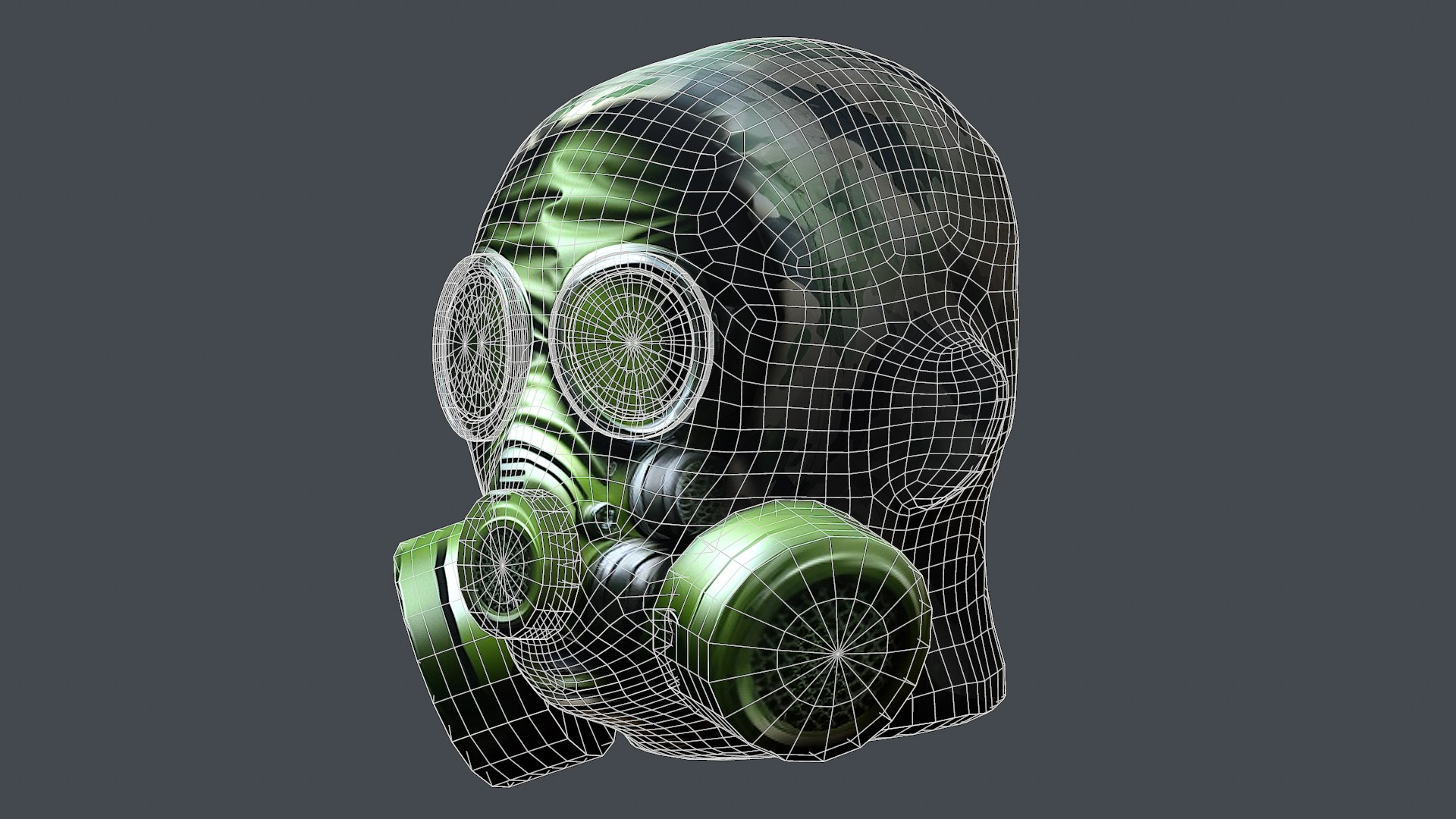 Gas mask helmet military combat soldier armor scifi fantasy 3D model ...
