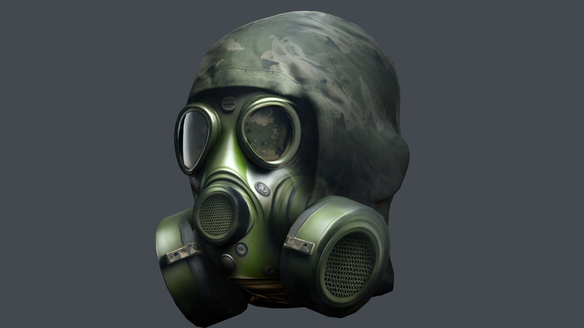Gas mask helmet military combat soldier armor scifi fantasy 3D model ...