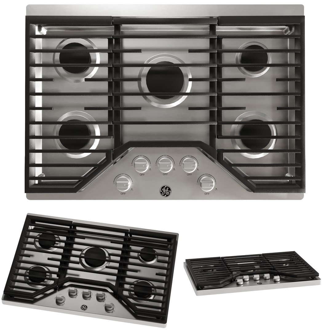 3 Ge Cooktops 3D Model - TurboSquid 2113686
