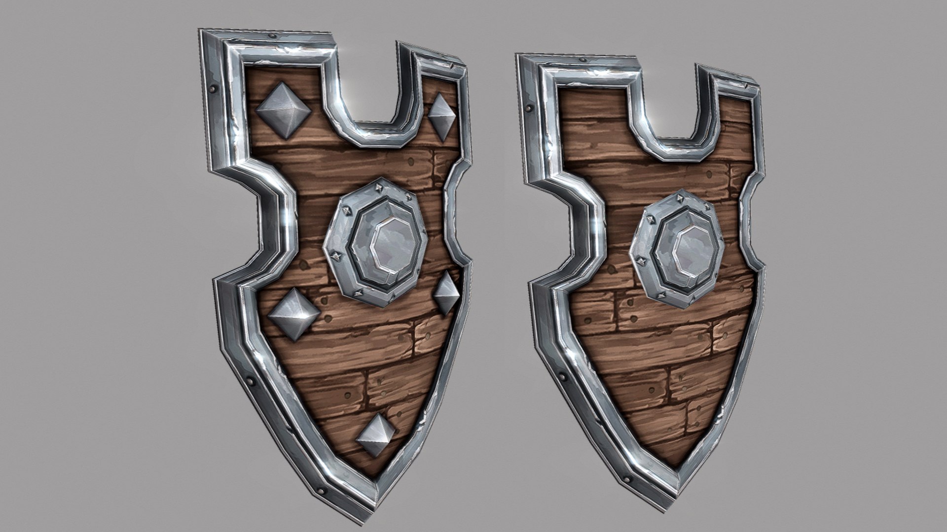 Shield 06 Medieval Fantasy 3d Model