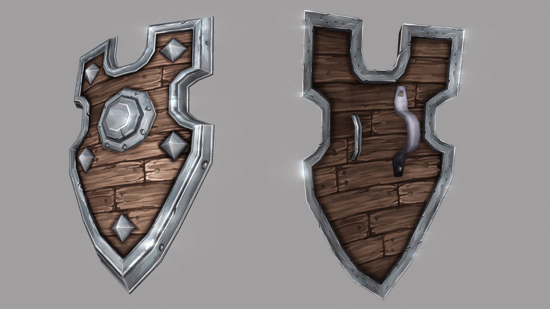 Shield 06 Medieval Fantasy 3d Model