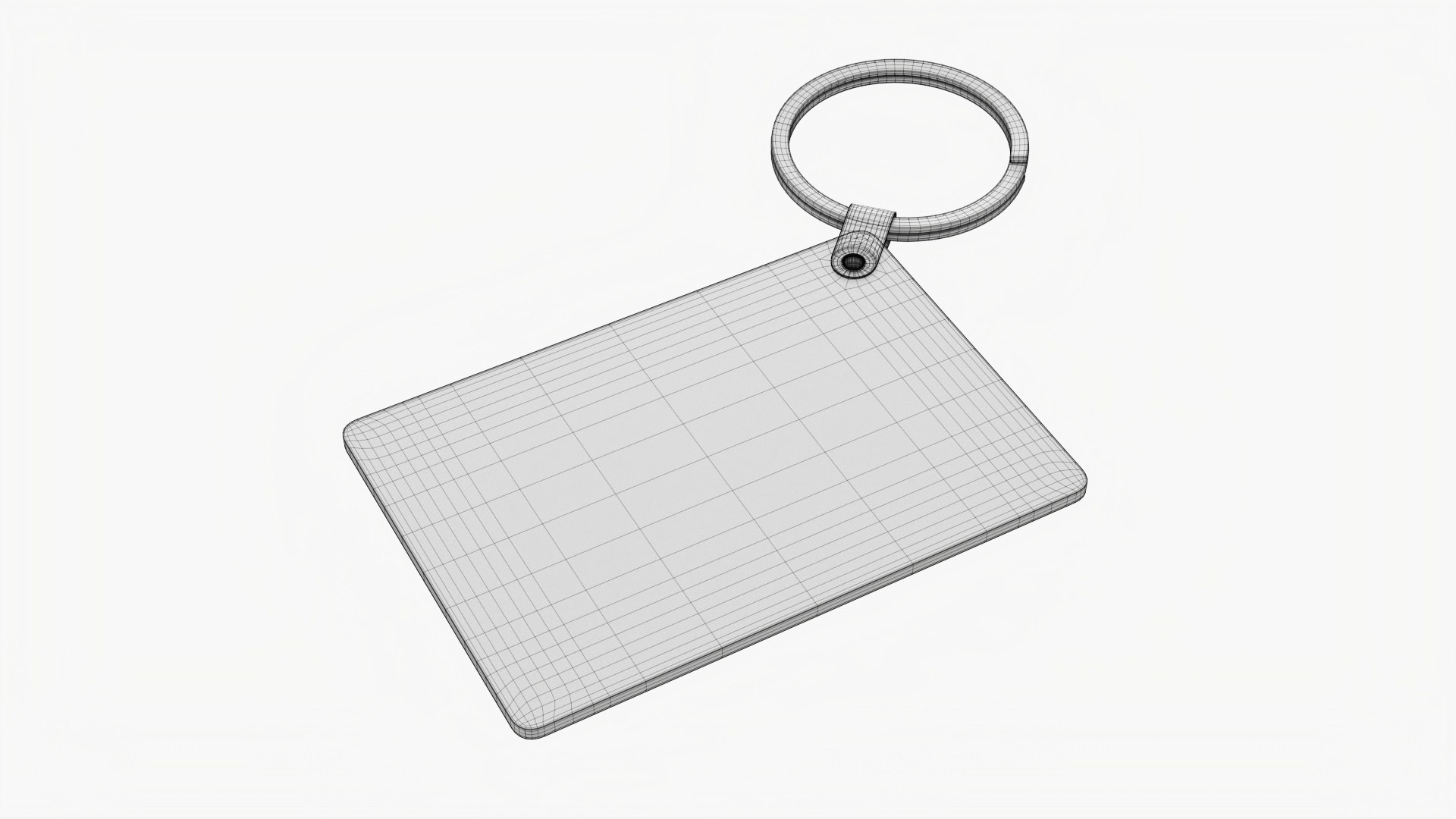 Key Ring Blank Mockup 01 3D Model - TurboSquid 1766228