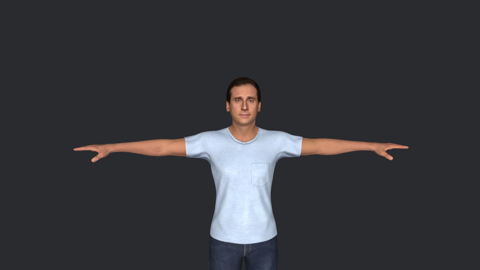 3D Michael Scott Hyper Realistic Full Body Fully Rigged 3D Character ...