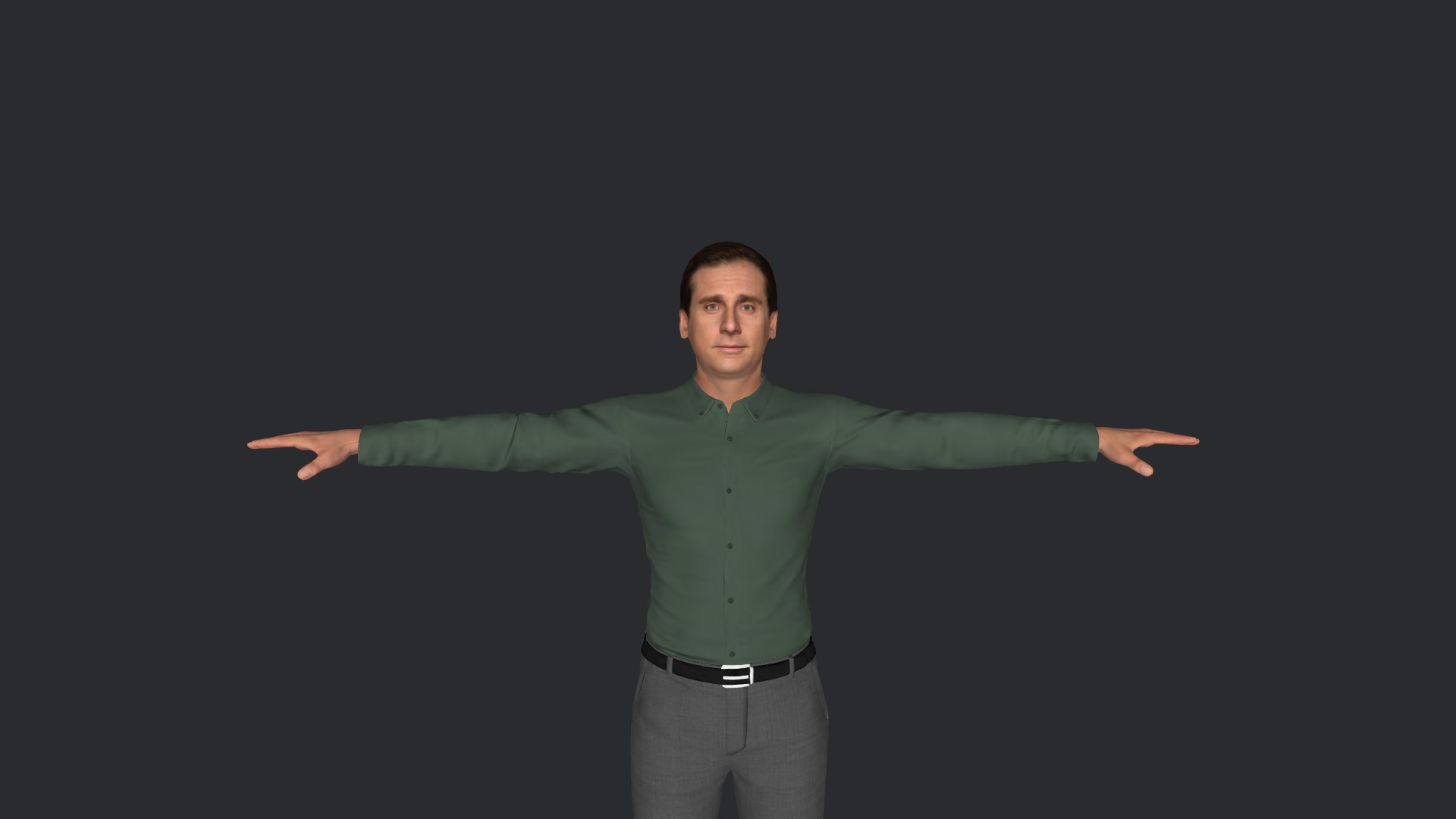 3D Michael Scott Hyper Realistic Full Body Fully Rigged 3D Character ...