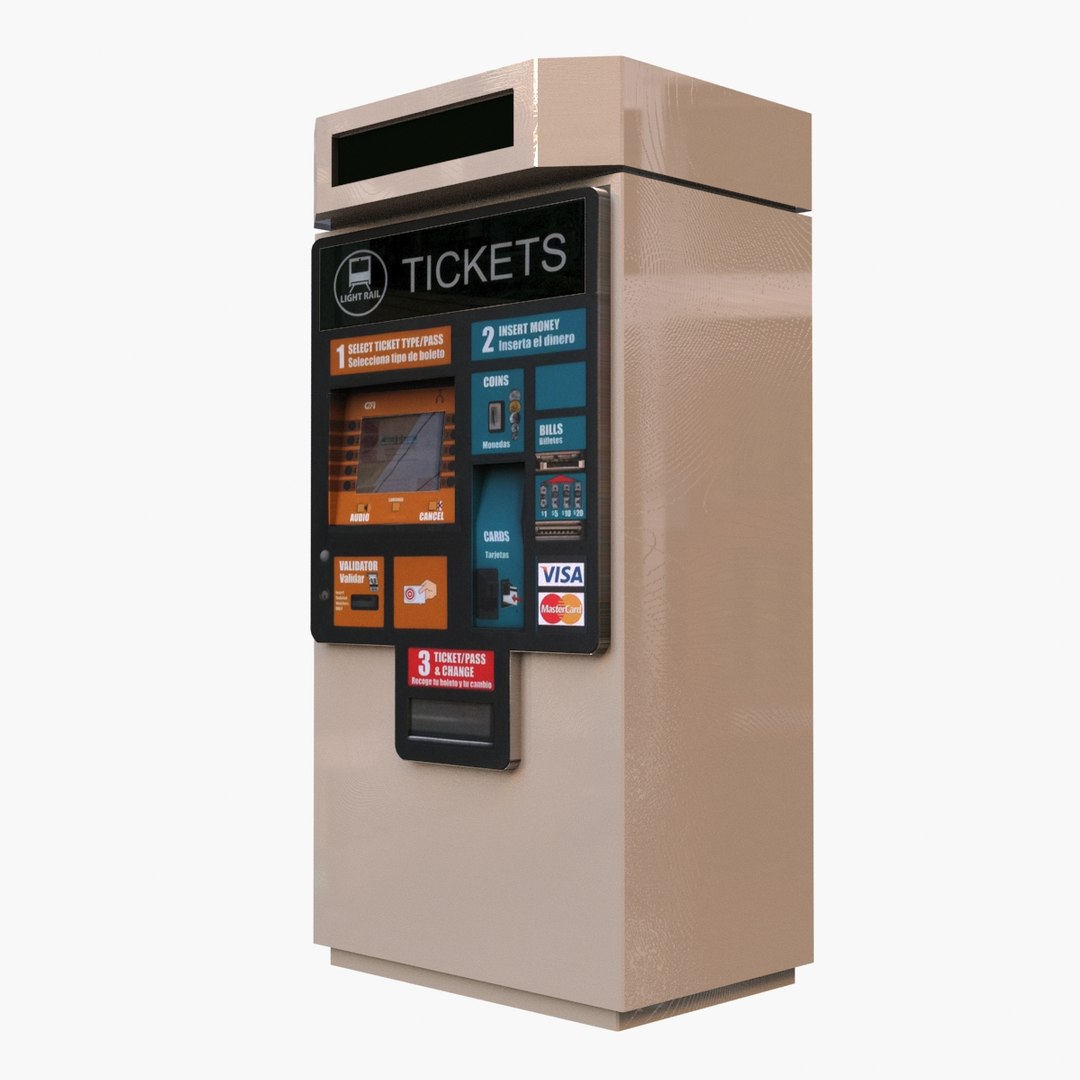 Ticket Vending Machine 3d Model