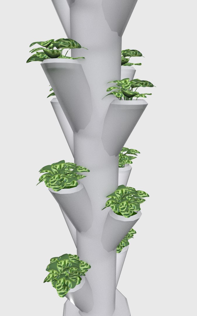 vertical planting 3d model