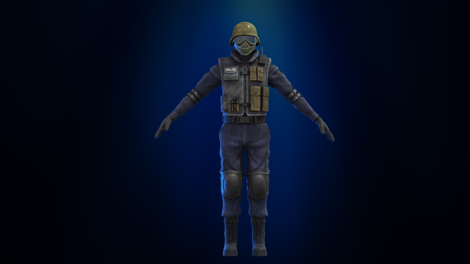 FBI Agent Soldier Police SWAT 3D Model - TurboSquid 1907143