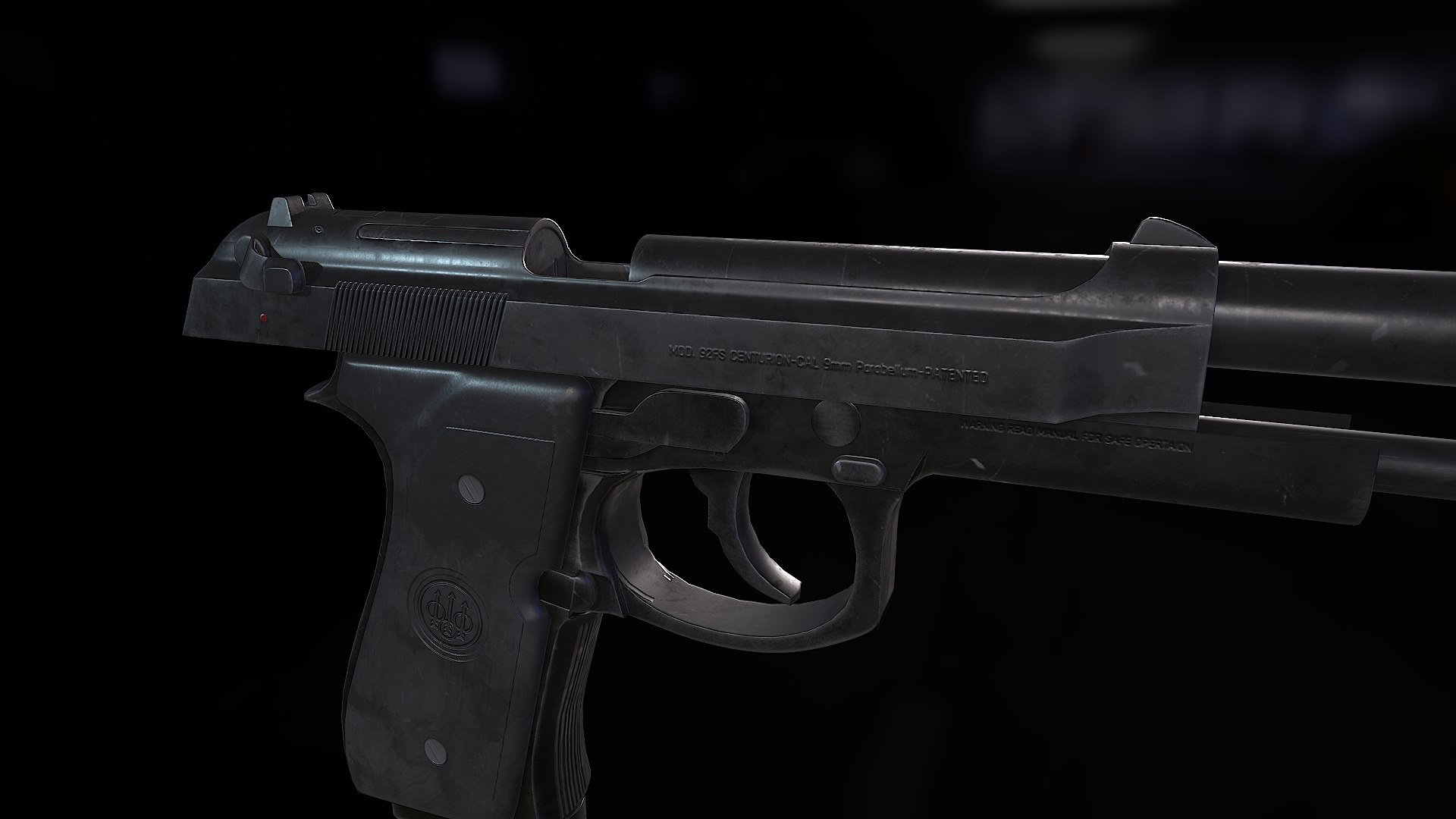 Beretta 92 Fs Model - TurboSquid 1918064