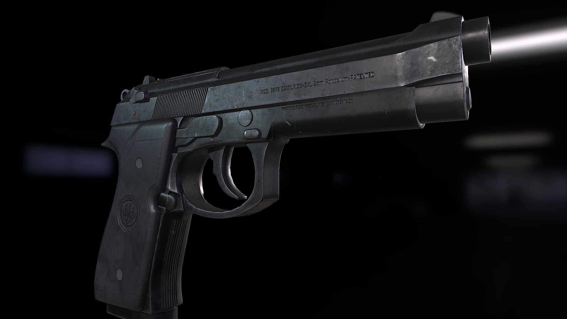 Beretta 92 Fs Model - TurboSquid 1918064