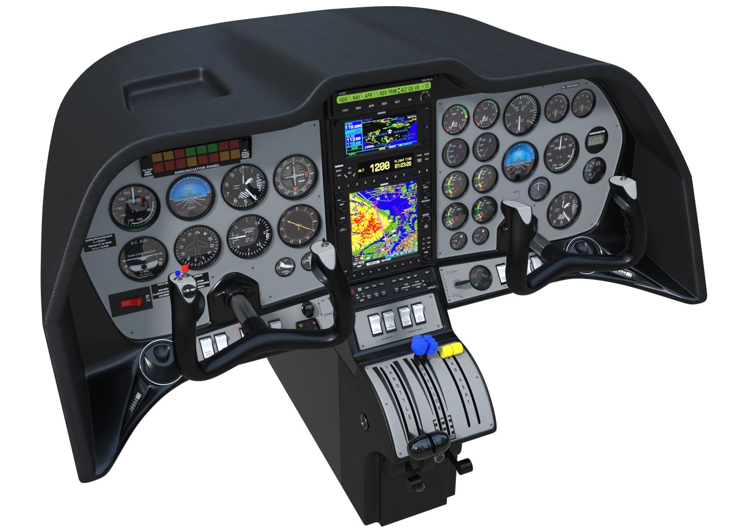 Aircraft Control Panel And Seats 3 Model - TurboSquid 1845993