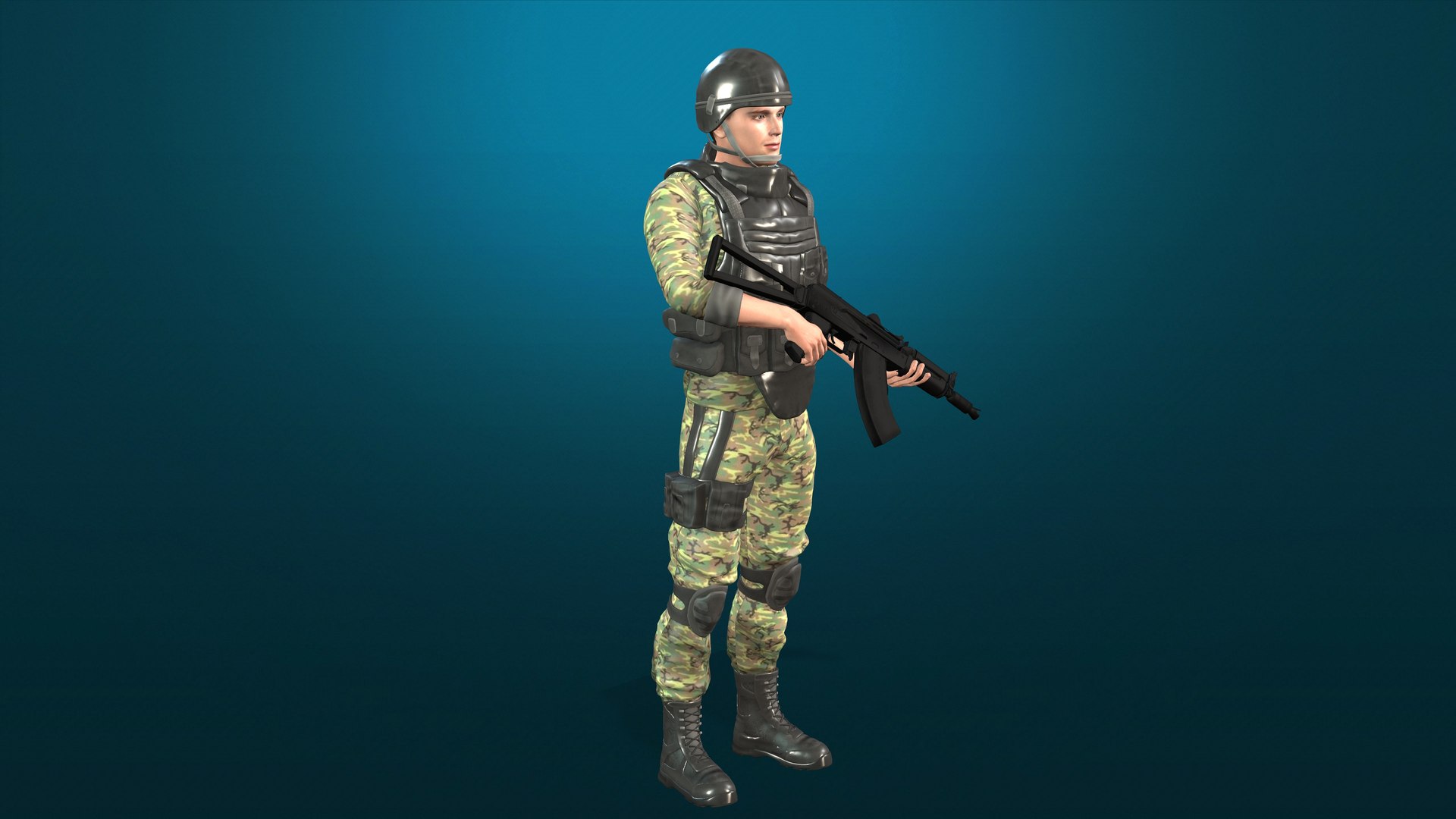Soldier Military Animation File 3D Model - TurboSquid 1702043