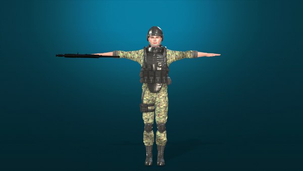 Soldier military animation file 3D model - TurboSquid 1702043