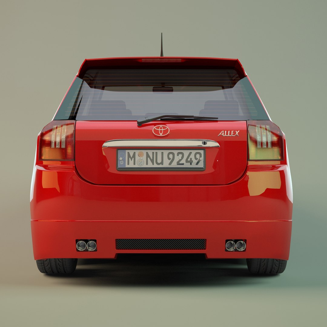 3d Toyota Corolla Allex Model