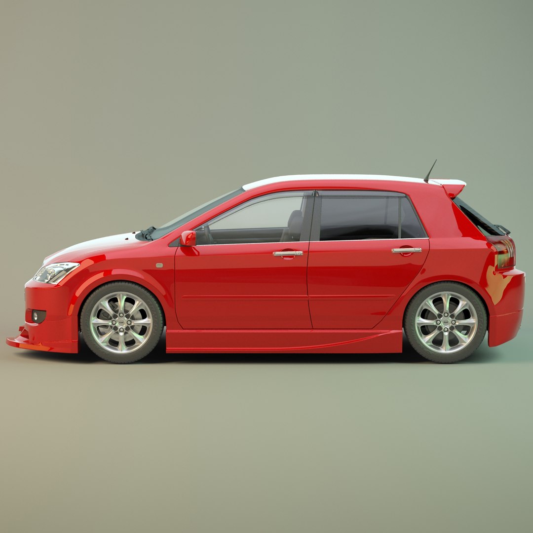 3d Toyota Corolla Allex Model