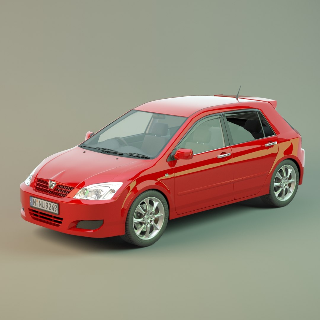 3d Toyota Corolla Allex Model