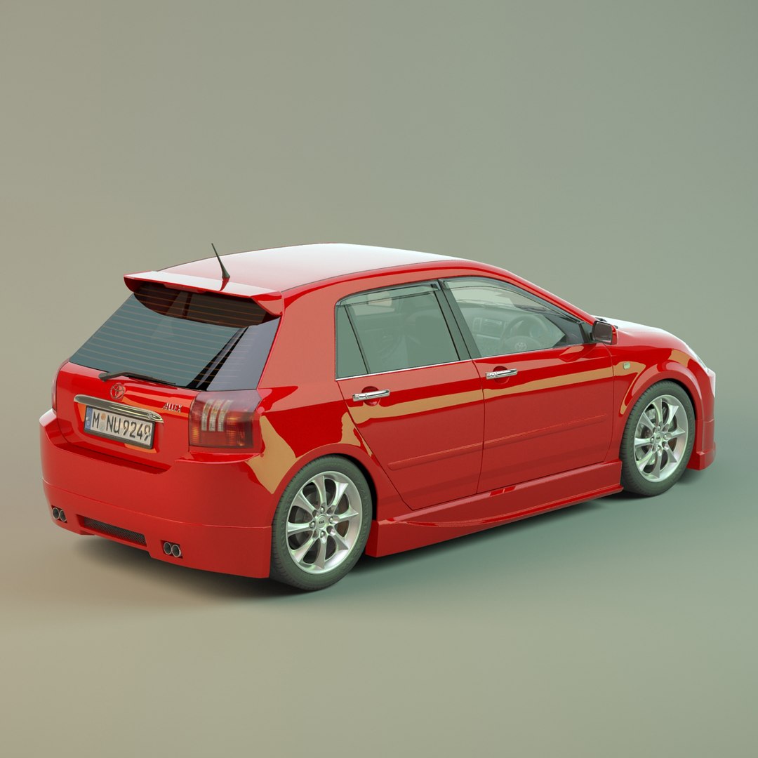 3d Toyota Corolla Allex Model